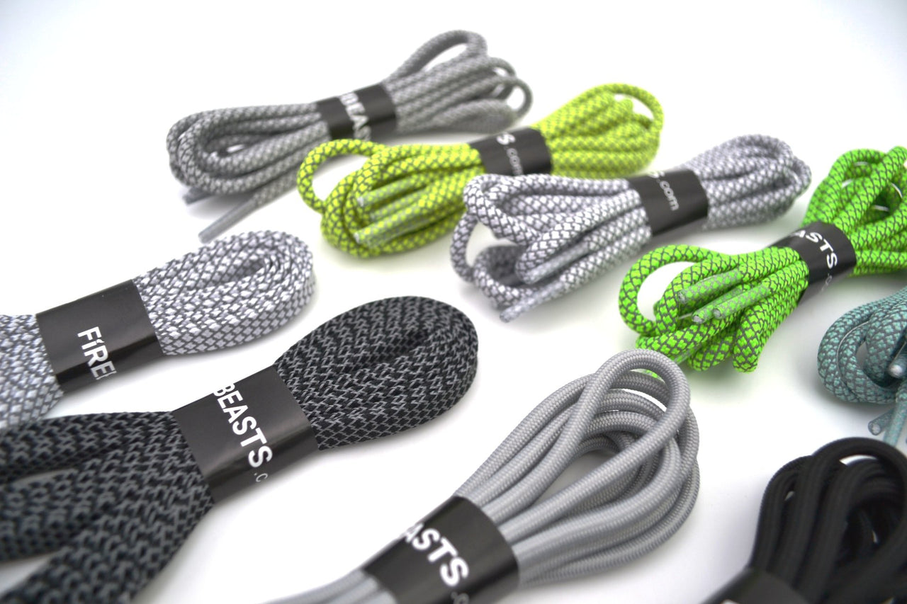 Yeezy Reflective Laces | FIREBEASTS 3M Reflective Rope Laces